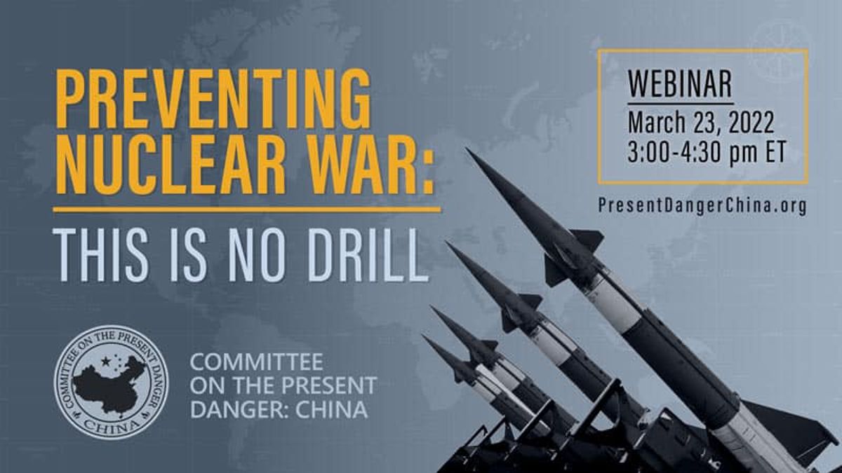 Webinar: Preventing Nuclear War: This is No Drill - The Thinking Conservative