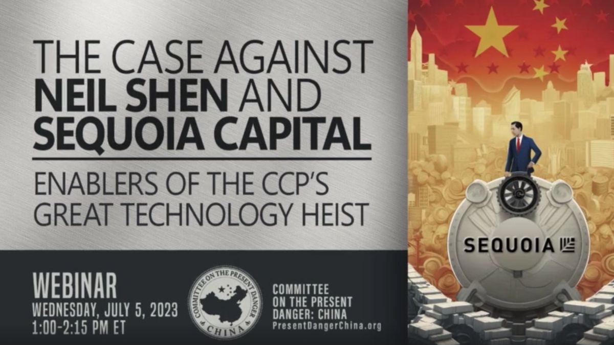 Webinar | The Case Against Neil Shen and Sequoia Capital: Enablers of ...