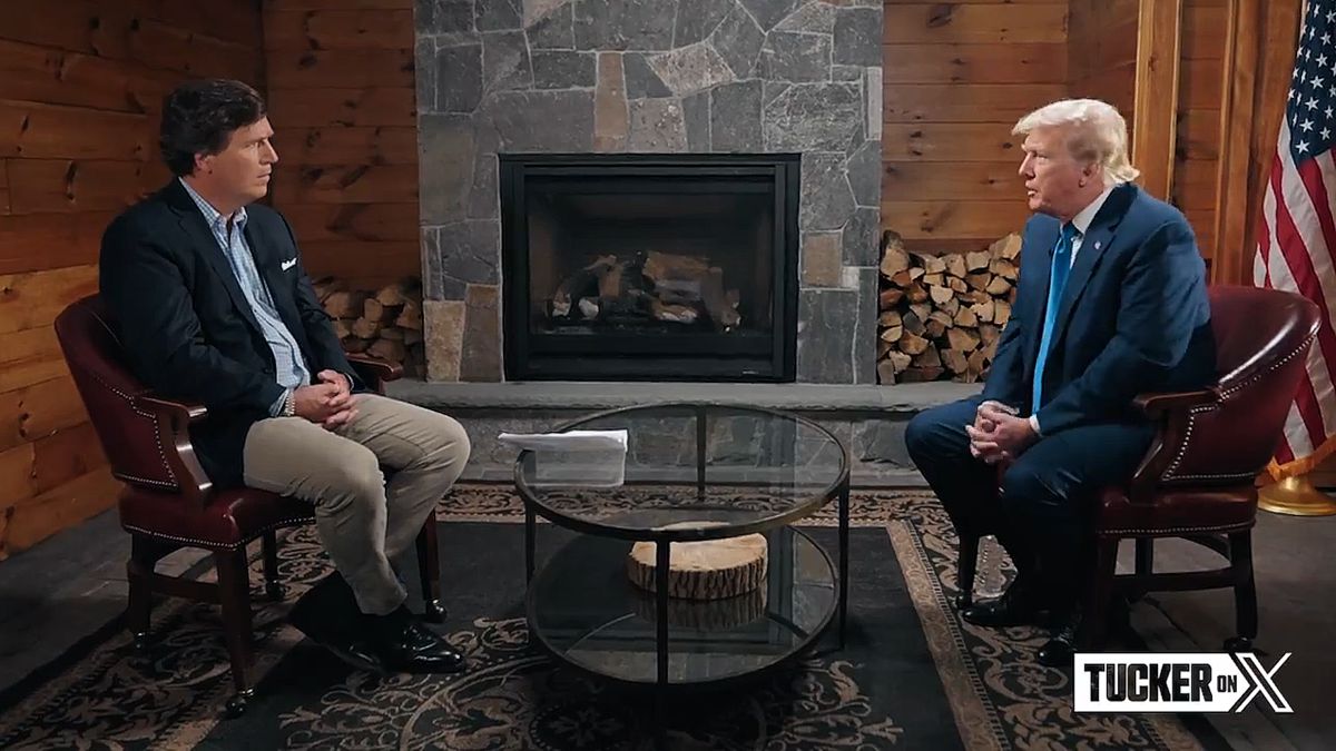 Trump Challenges Political Orthodoxies in Tucker Carlson Interview ...
