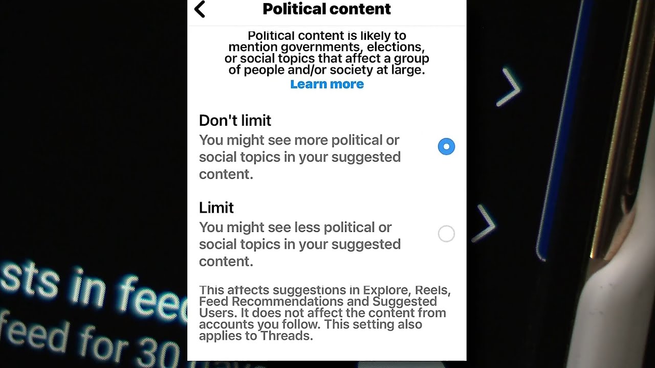 Users Outraged by Instagram and Threads Limiting Political Content ...