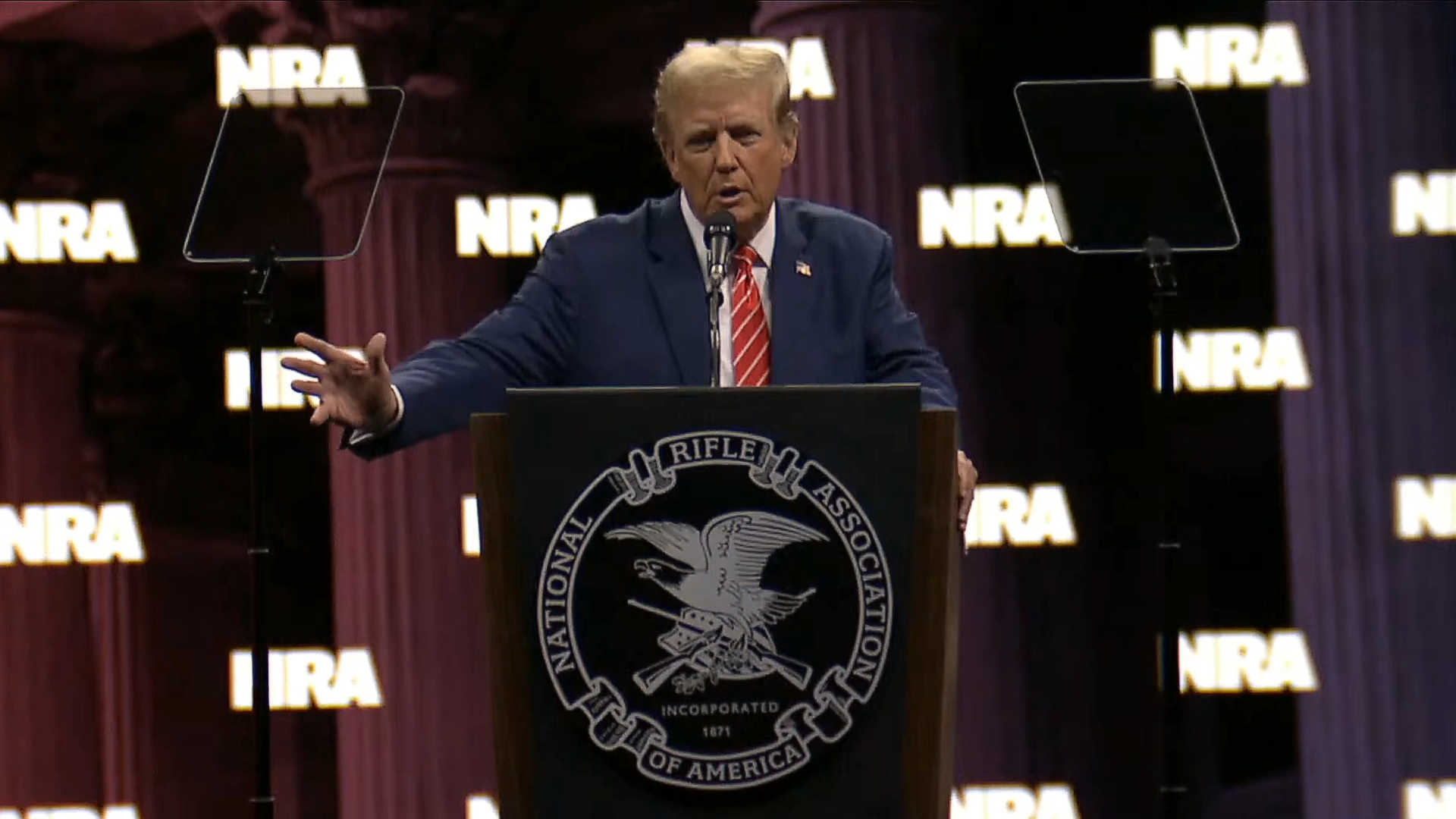 President Donald J. Trump Addresses NRA Members at the 153rd NRA Annual ...