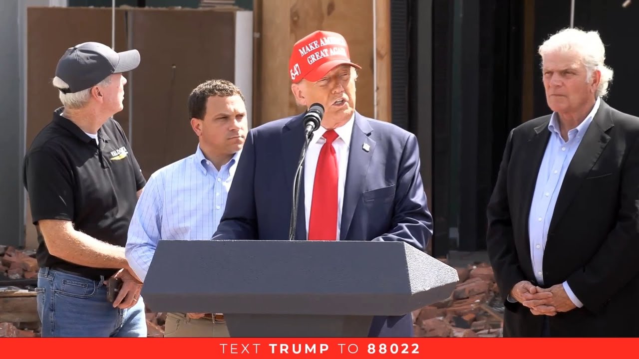 Trump Visits Southern Georgia With Fuel and Aid, Gets Briefed on Helene ...